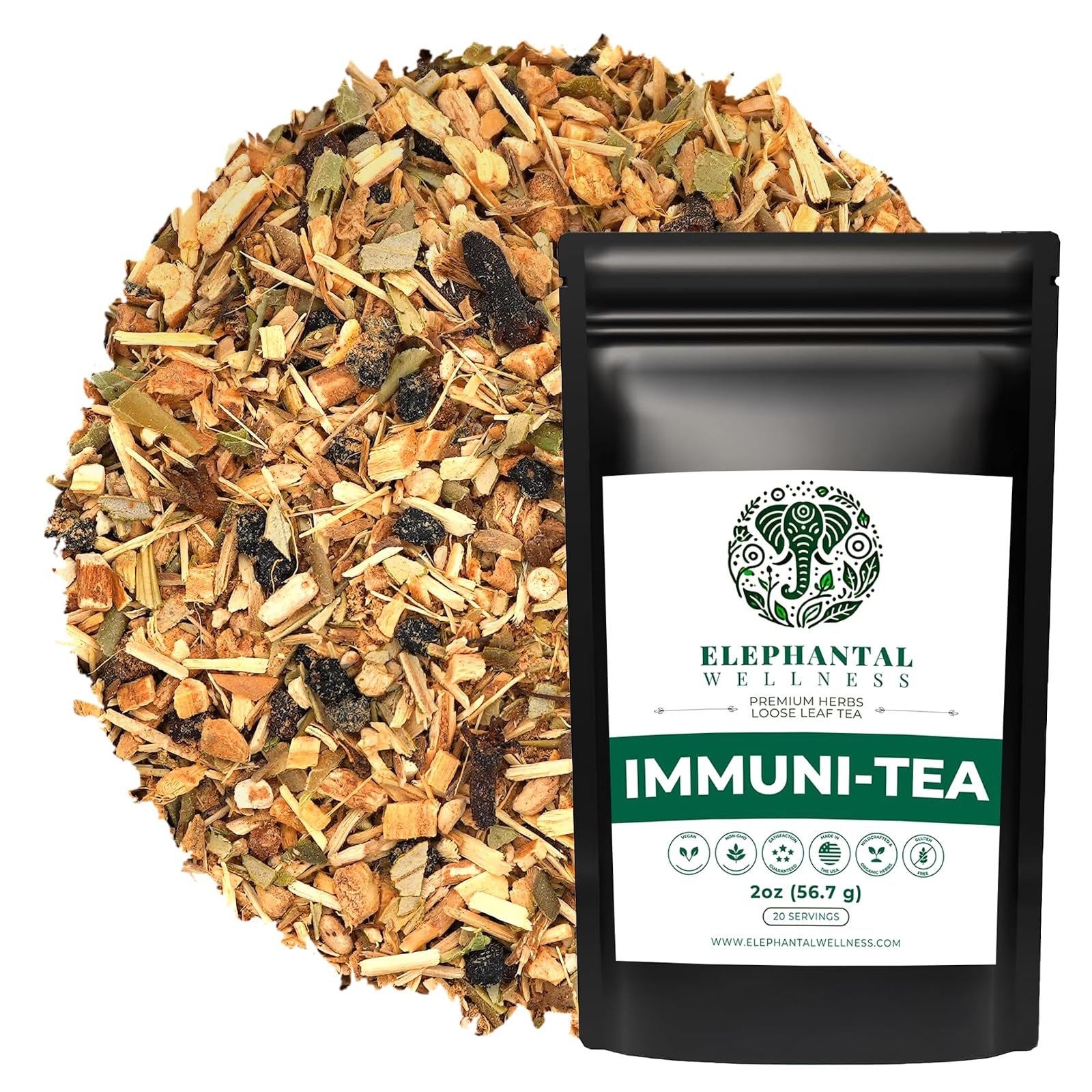 Elephantal Wellness herbal tea blend