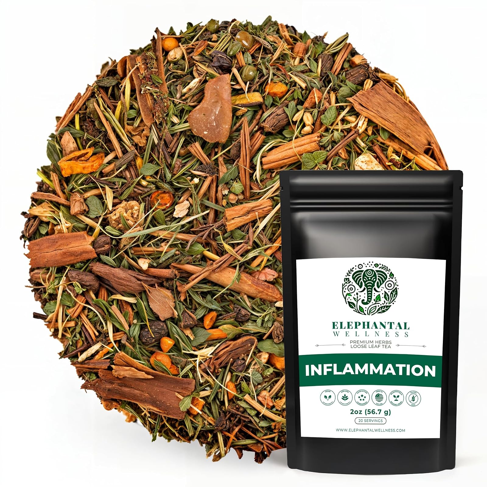 Elephantal Wellness herbal tea for inflammation