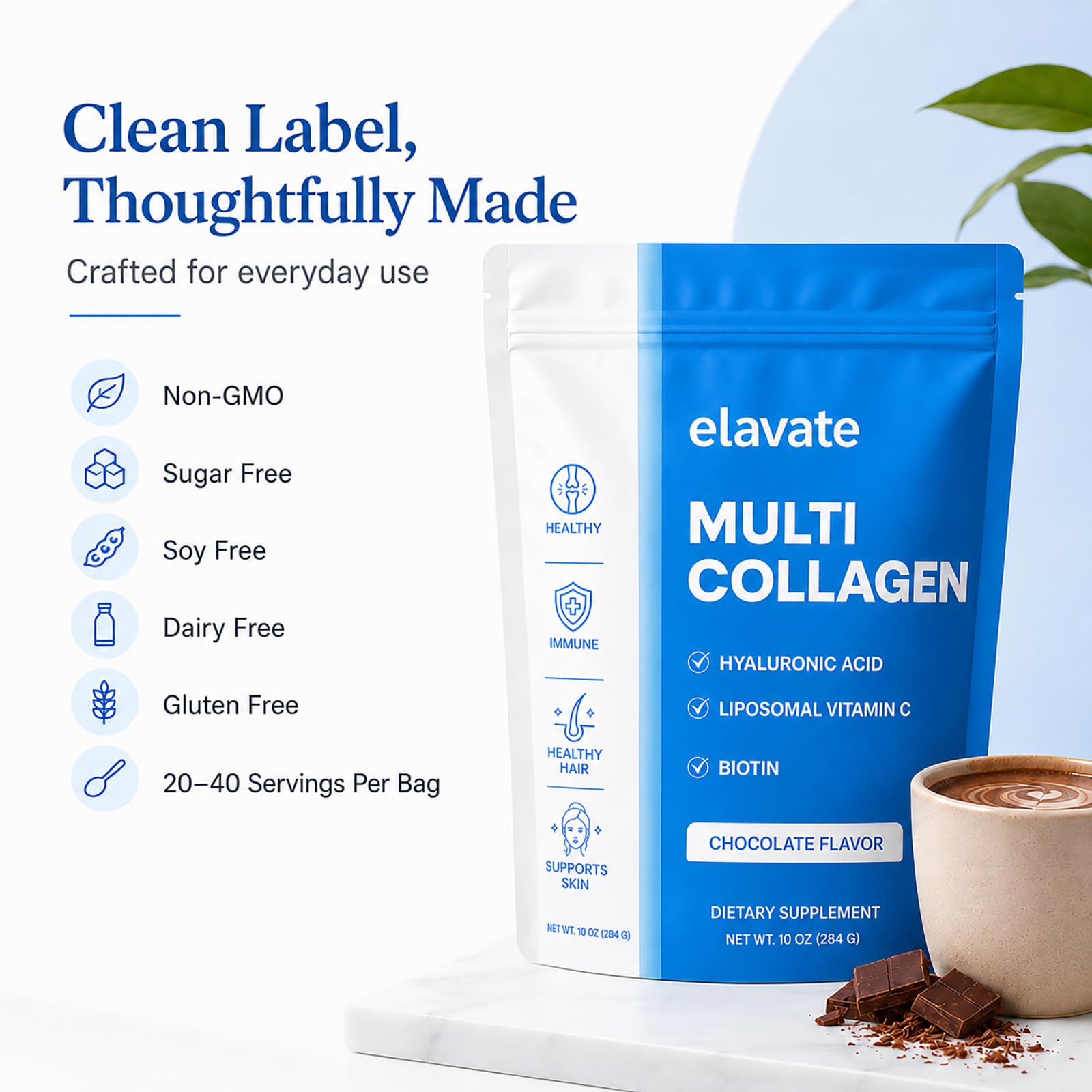 Elevate collagen powder for joint support