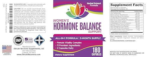 Elevate Recovery hormone support benefits
