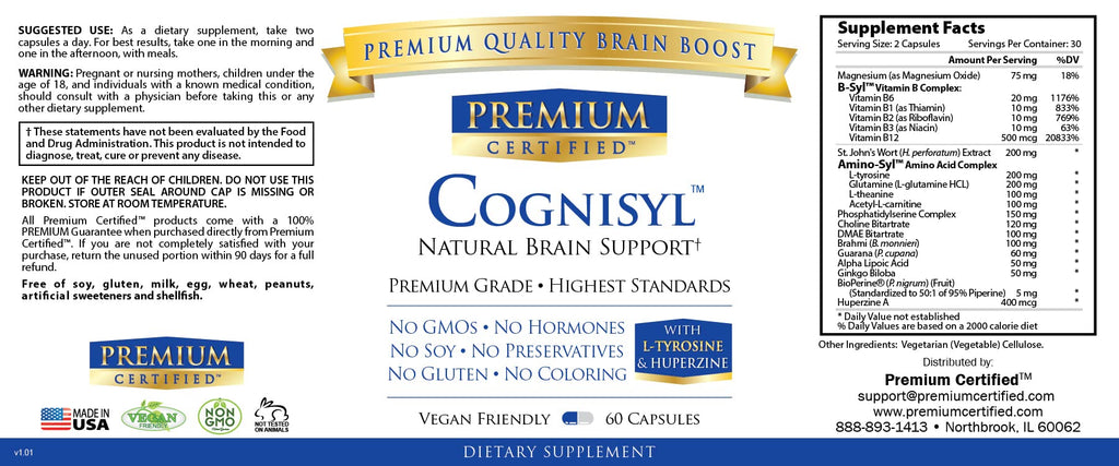 Elevate your mood with Cognisyl vitamin capsules