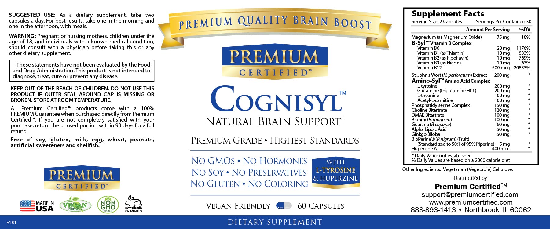 Elevate your mood with Cognisyl vitamin capsules