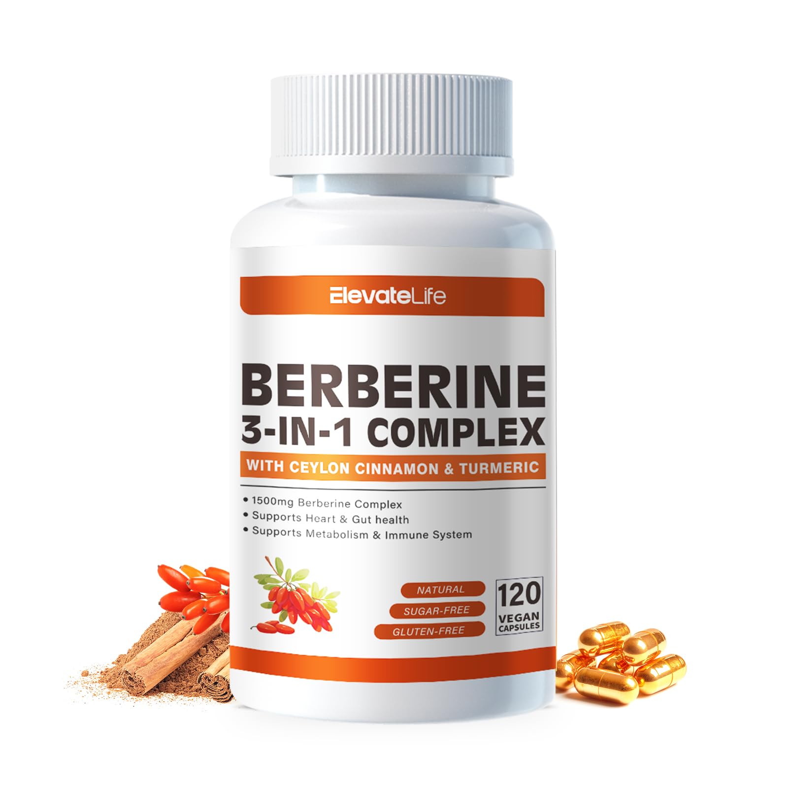 ElevateLife Berberine with Ceylon cinnamon