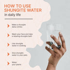 Elite shungite stones enhance water quality
