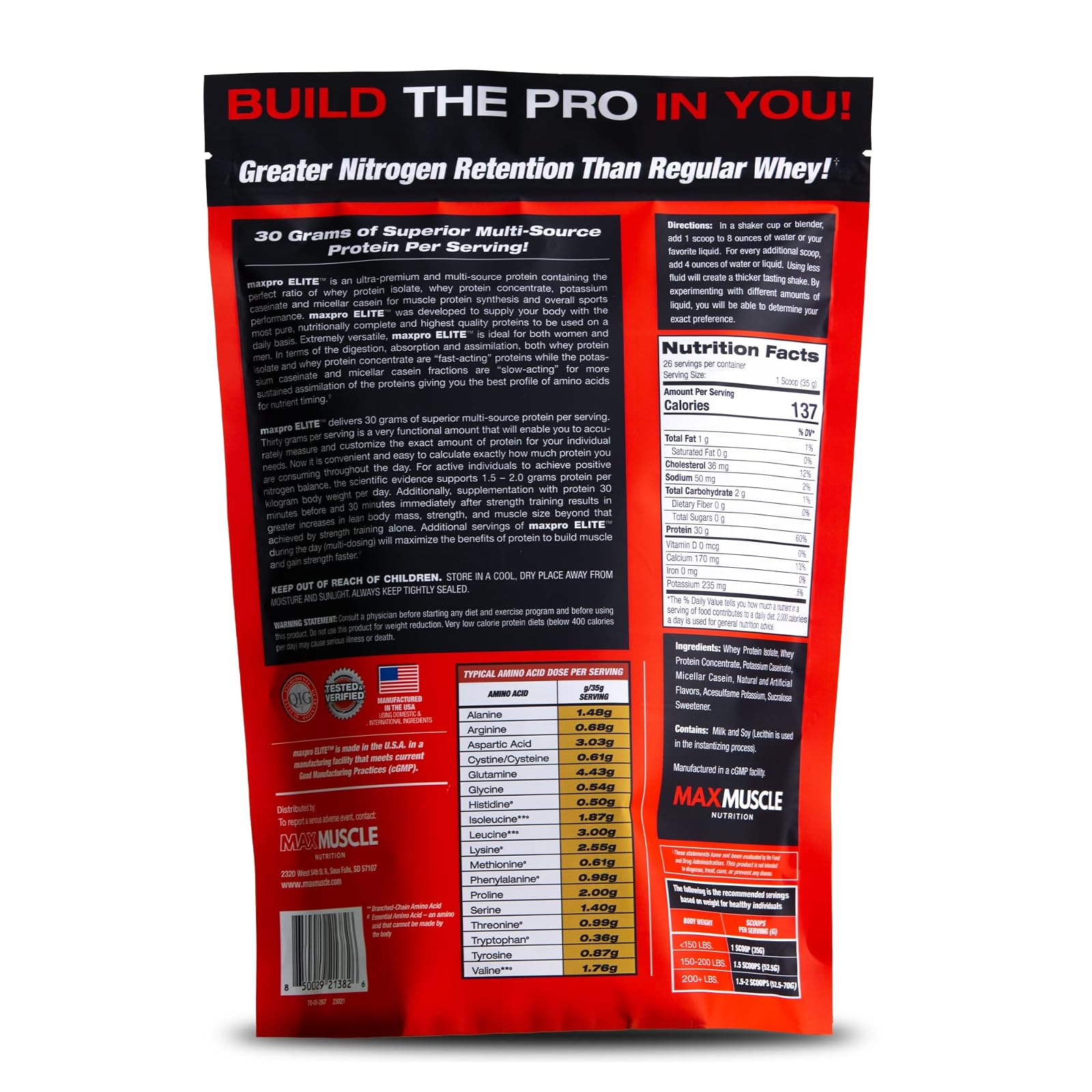 Elite whey protein powder for post-workout recovery