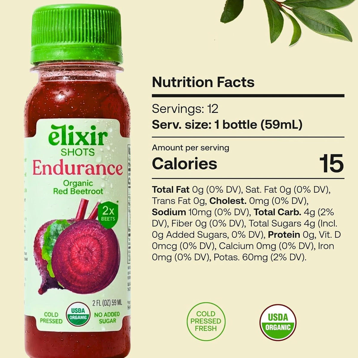 Elixir Shots quick recovery formula