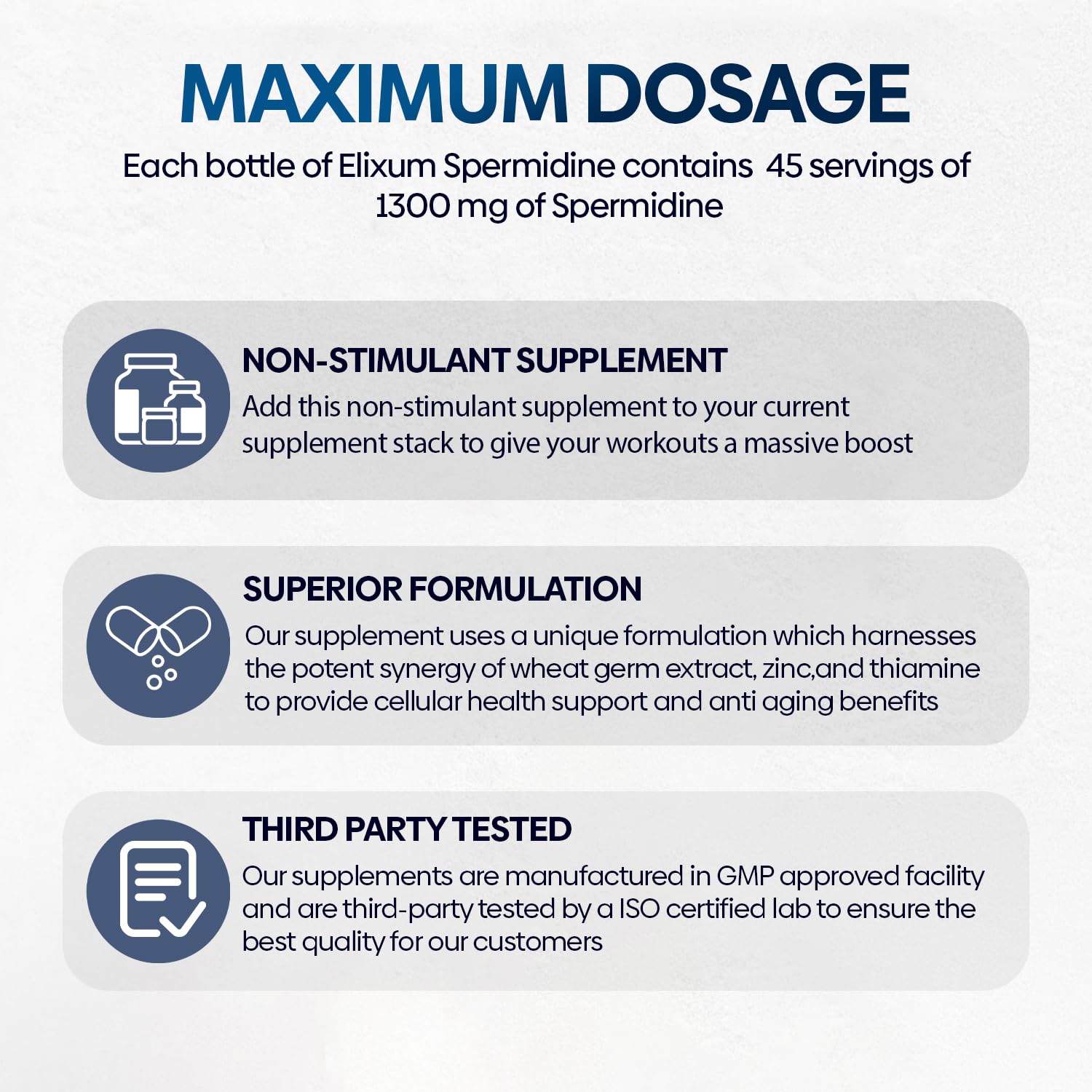 Elixum Spermidine for cellular health