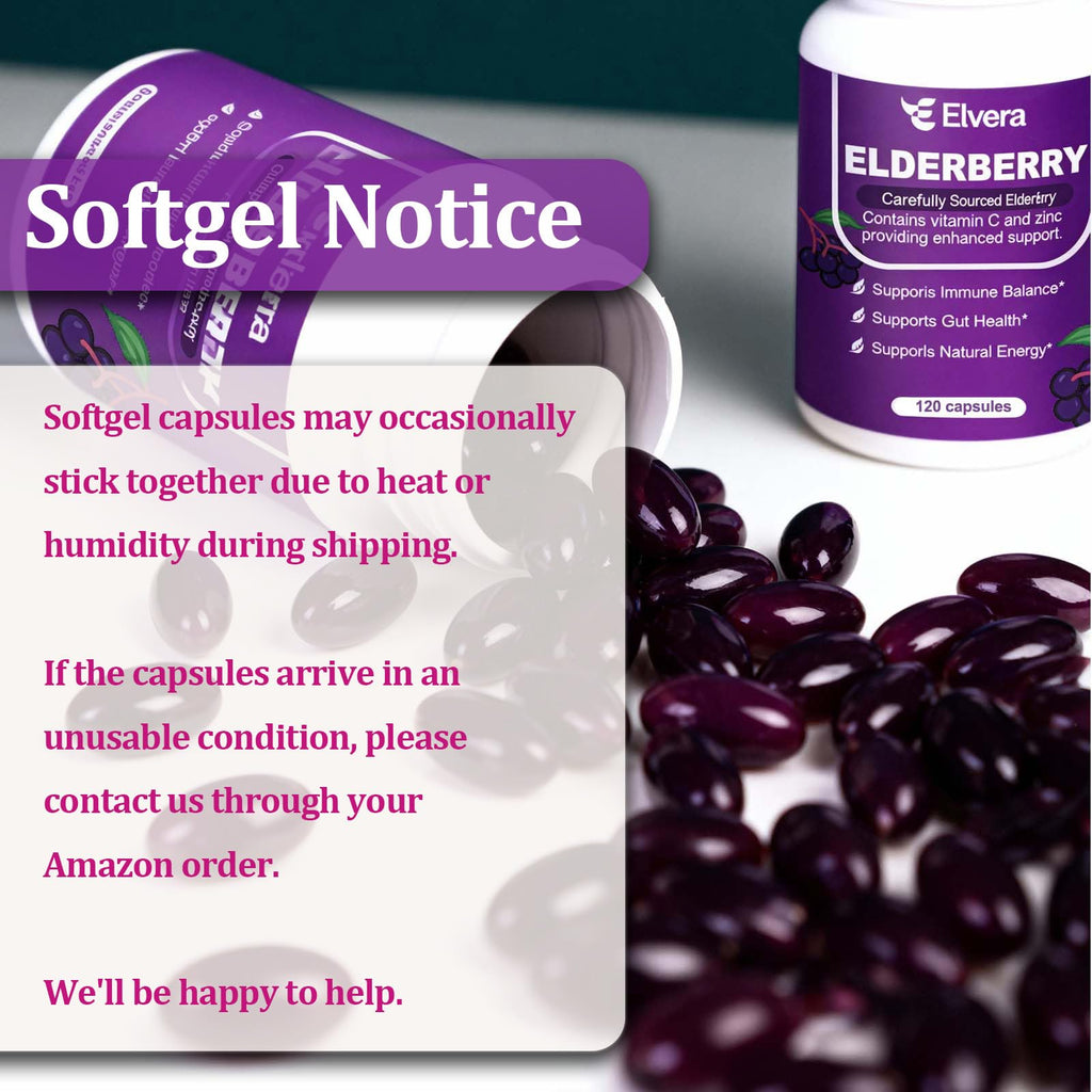 Elvera elderberry capsules for daily health