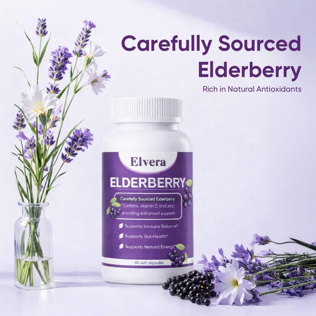 ELVERA elderberry vitamins for seasonal health