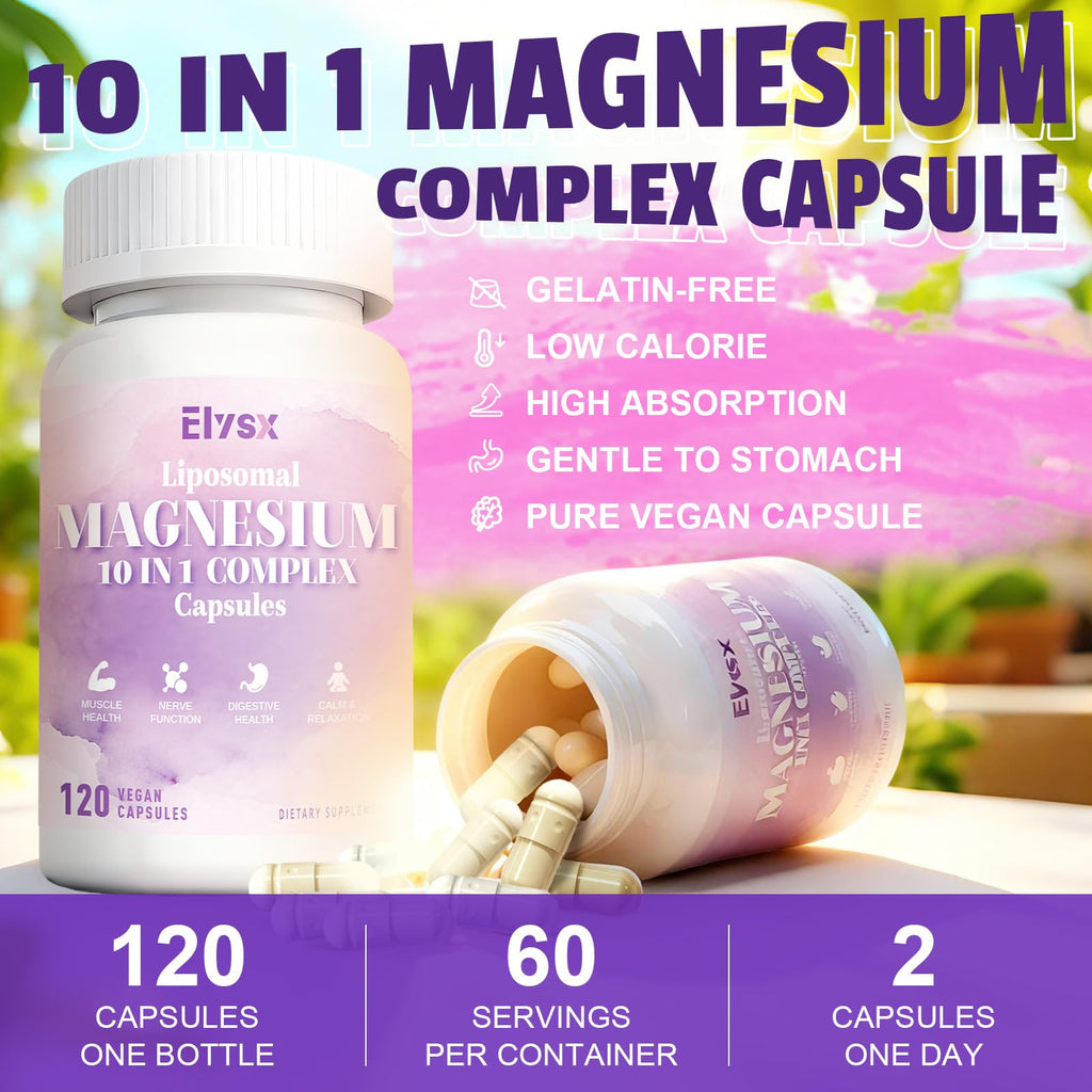 Elysx magnesium capsules for energy