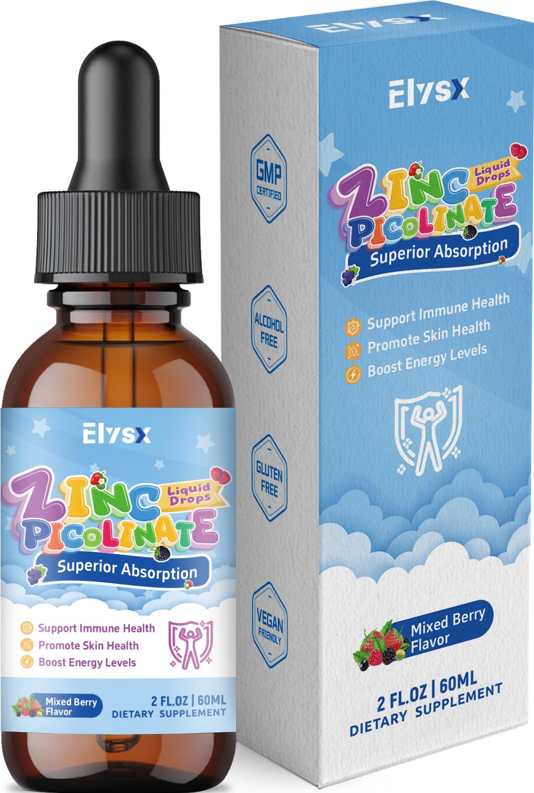 Elysx Zinc Picolinate liquid drops