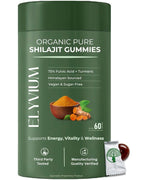 Elyvium Shilajit gummies with turmeric