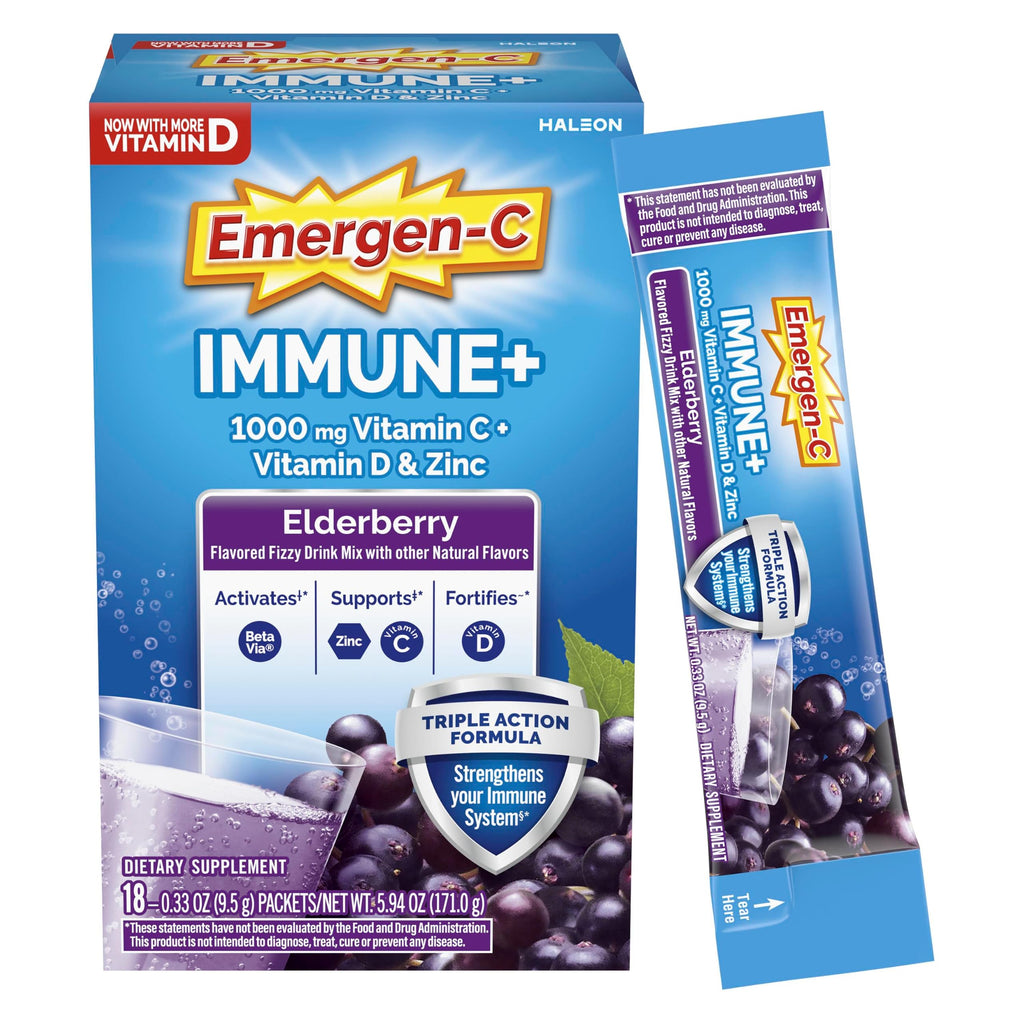 Emergen-C elderberry immune support powder