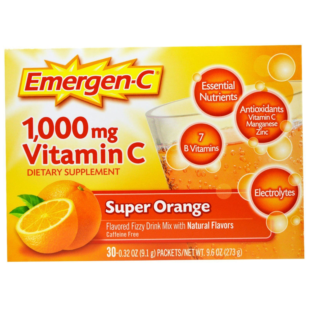 Emergen-C Super Orange vitamin C packets