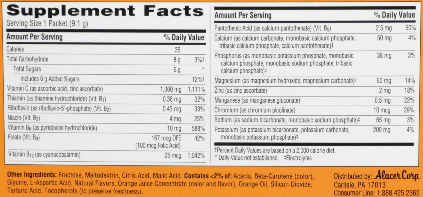 Emergen-C vitamin c energy boost