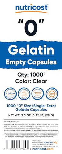 Empty capsules for custom vitamin blends