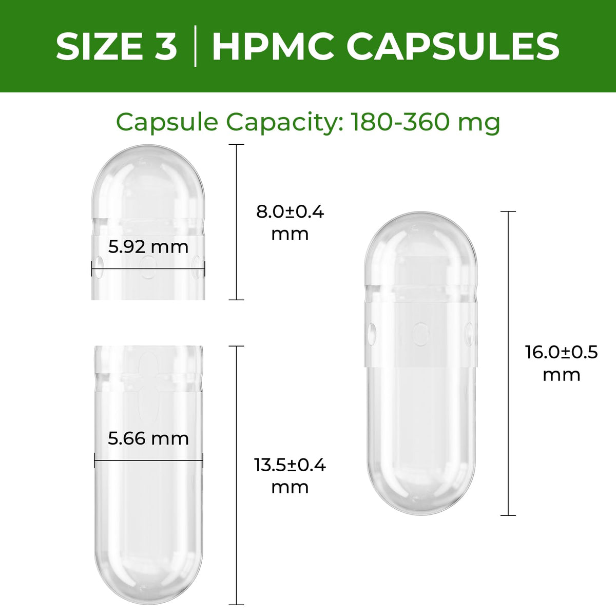 Empty capsules for DIY vitamin blends