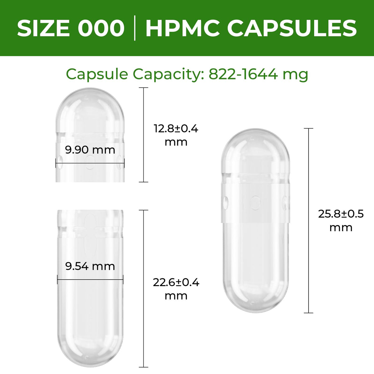 Empty capsules for DIY vitamins