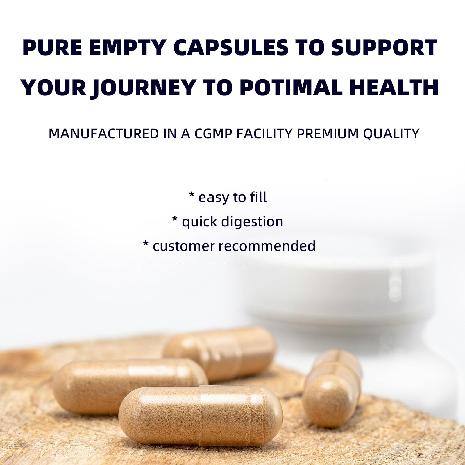 empty capsules for homemade supplements