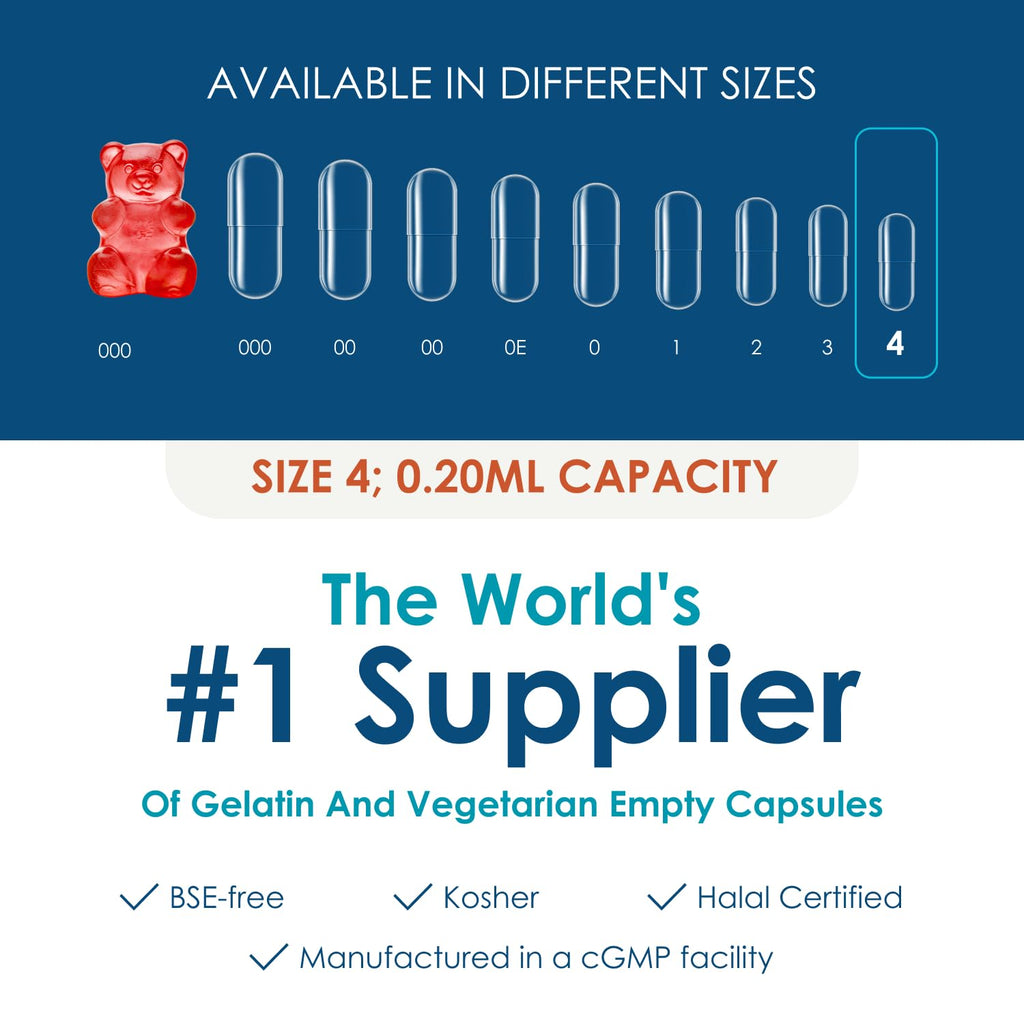 Empty capsules for multivitamin supplements