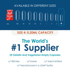 Empty capsules for multivitamin supplements