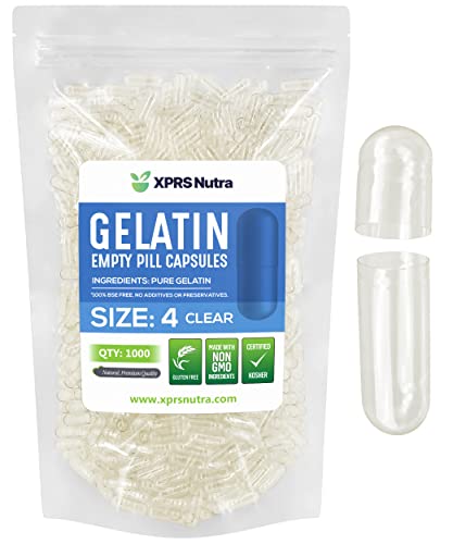 empty clear gel caps for supplements
