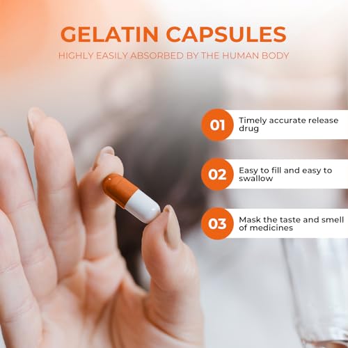 empty gelatin capsules for easy filling