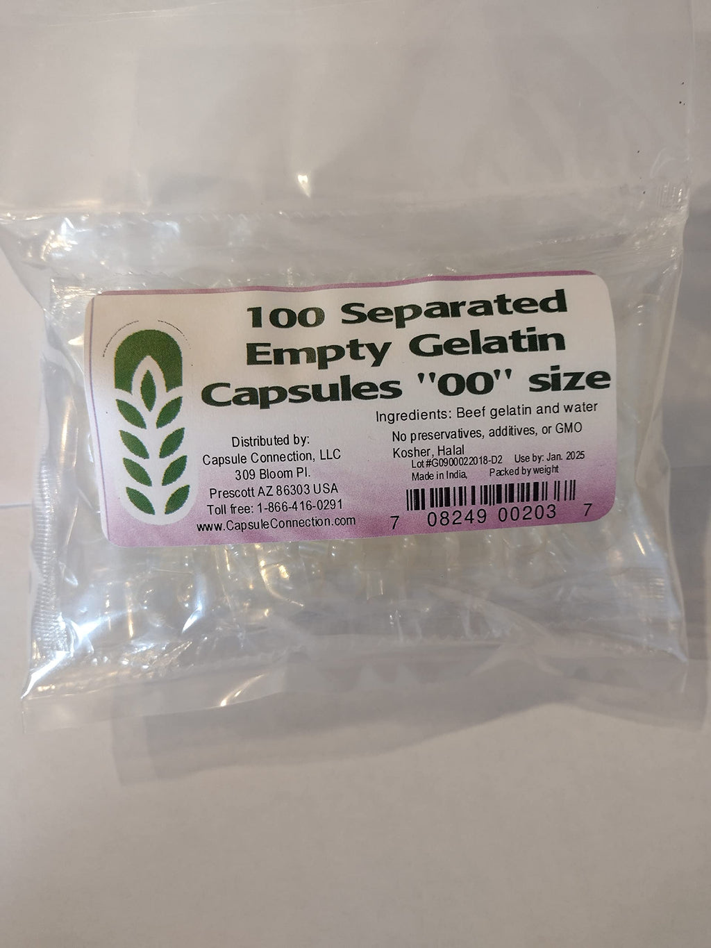 empty gelatin capsules for supplements