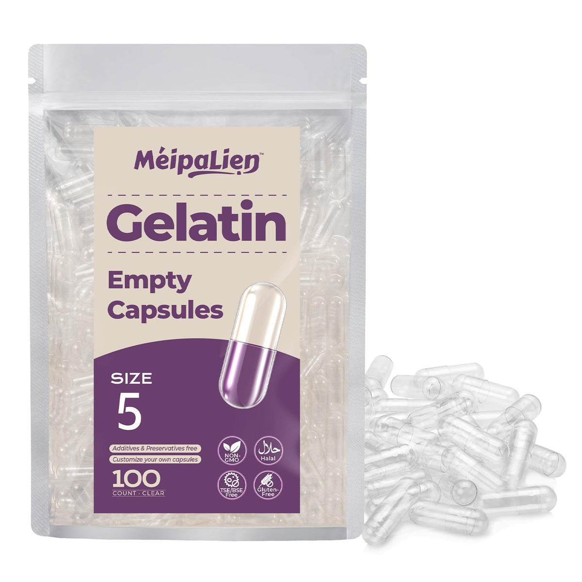empty gelatin capsules size 5 for supplements