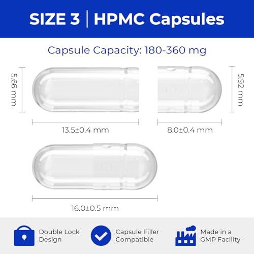 empty gelatin capsules with micro lab spoons