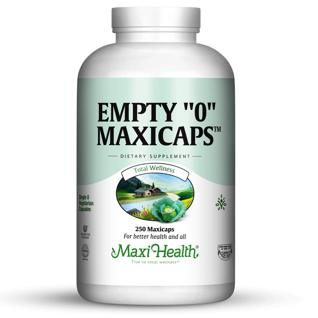 empty Maxicaps for easy vitamin filling
