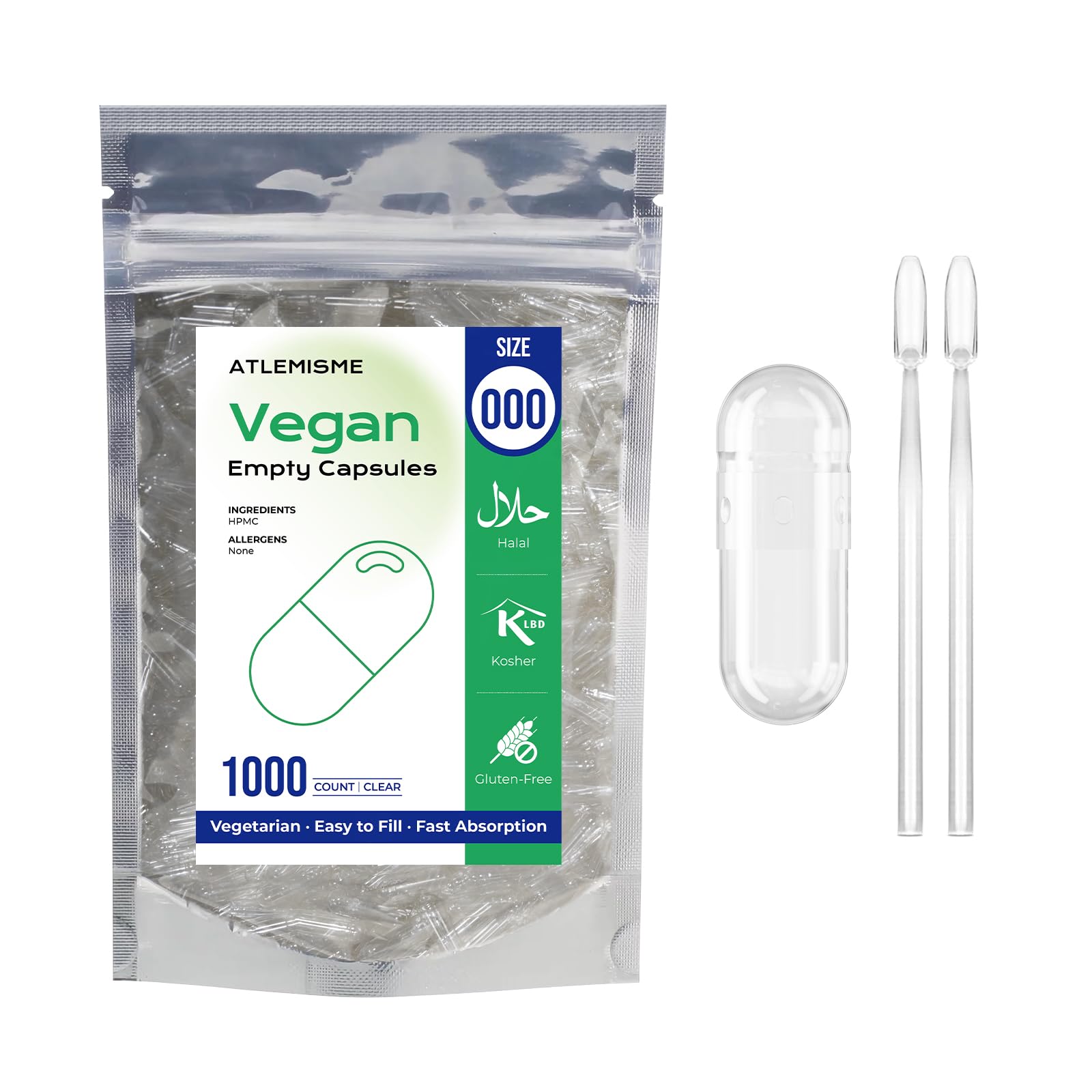 empty vegan capsules size 000
