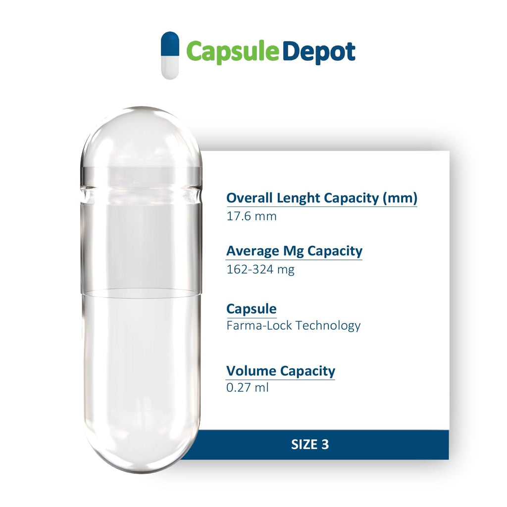 Empty vegetarian capsules for vitamins