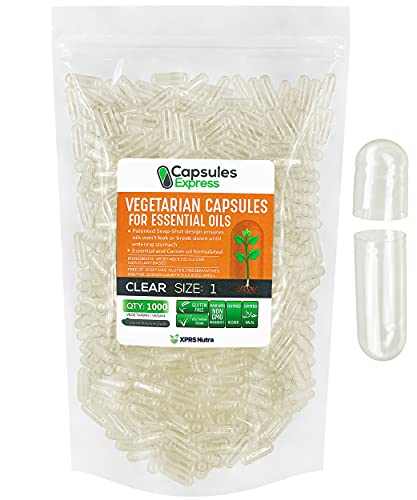 empty veggie capsules for DIY oil filling