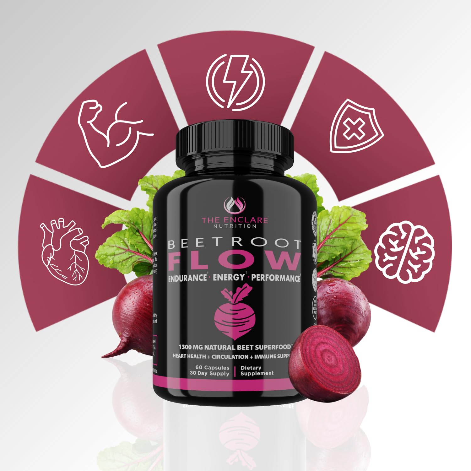 ENCLARE beet root boosts stamina