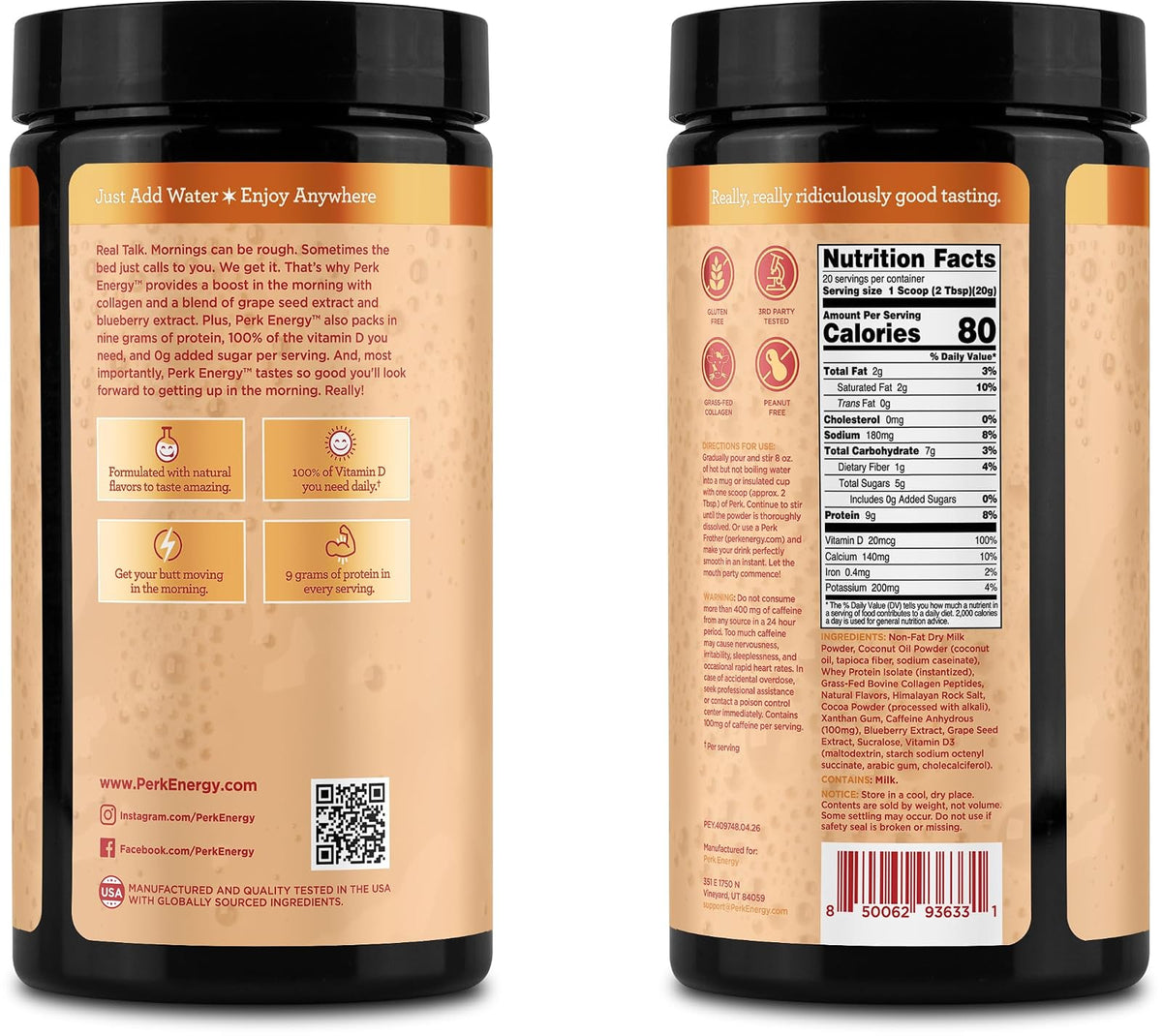 Endurance drink mix for workouts