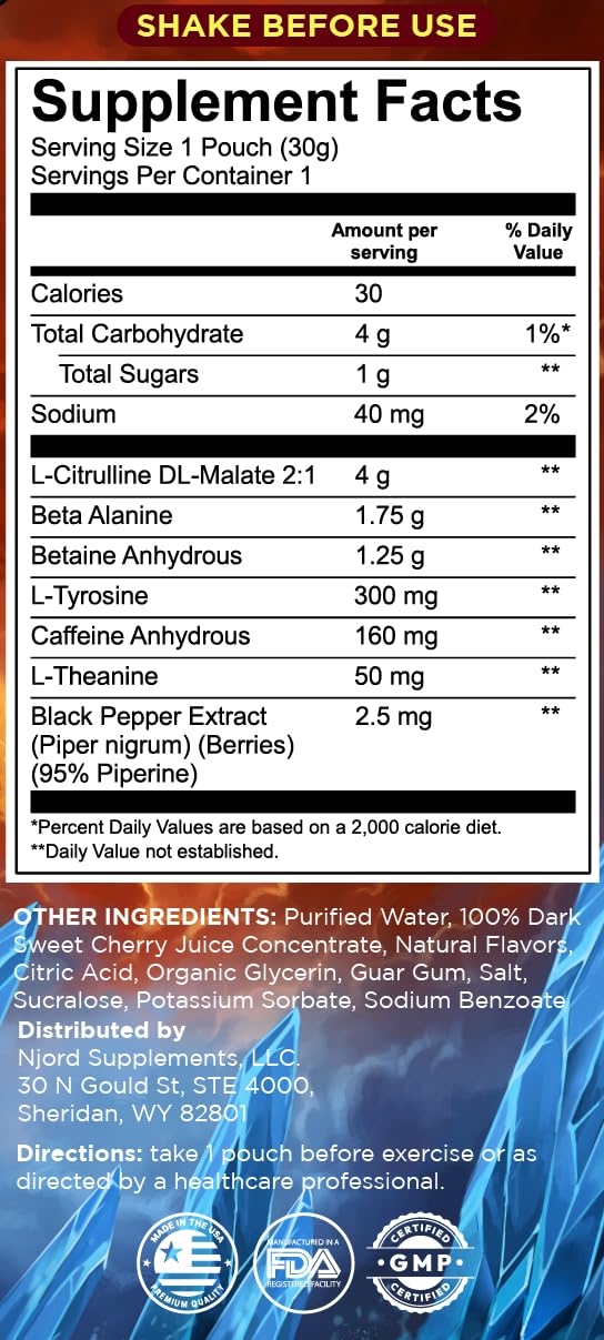 endurance shot with caffeine