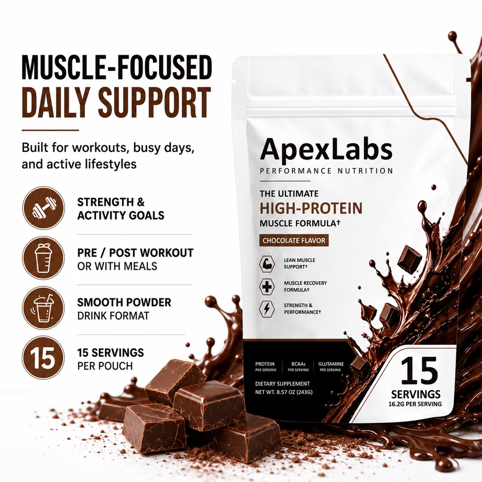 endurance supplement chocolate powder