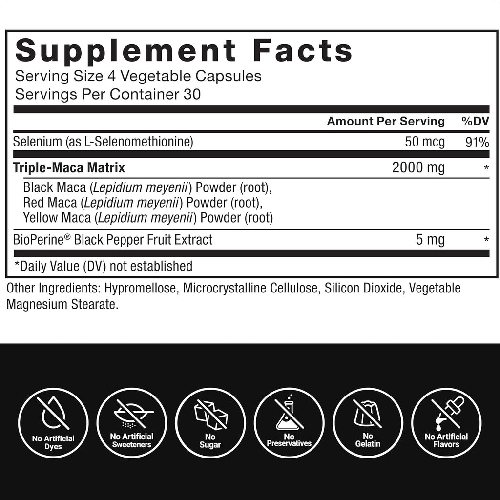 Endurance support with Maca capsules