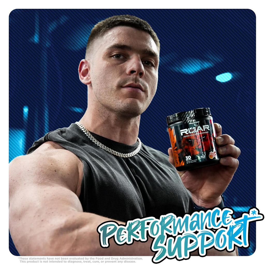 energizing Blue Razz pre-workout formula