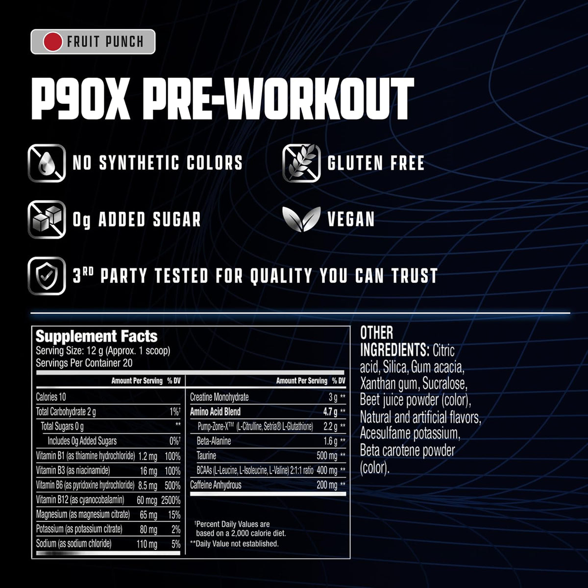 energizing fruit punch pre-workout powder