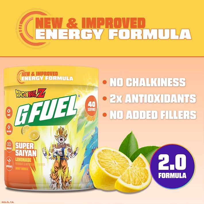 energizing G Fuel Dragon Ball Z drink