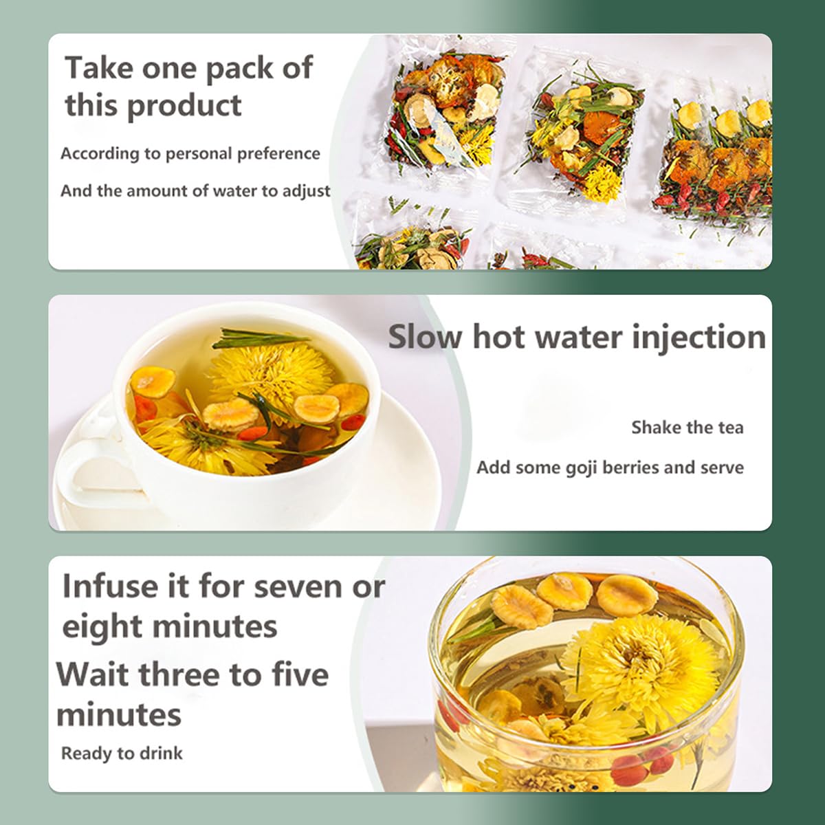 energizing ginger and wolfberry tea