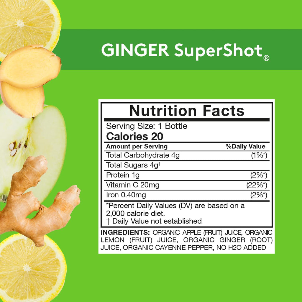 energizing ginger drink option