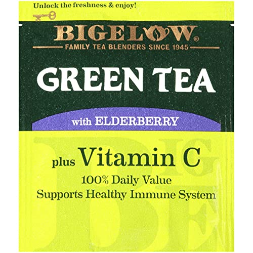 energizing ginger tea with elderberry