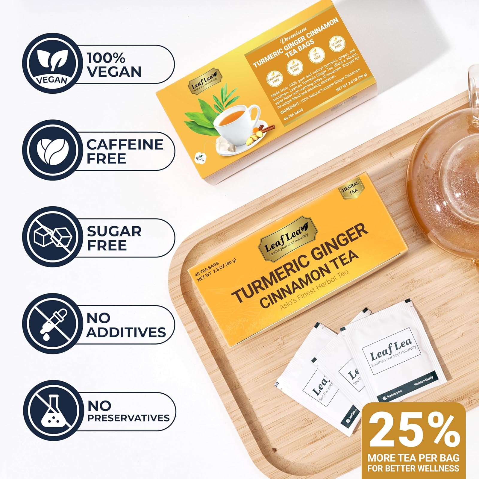 energizing ginger turmeric tea bags