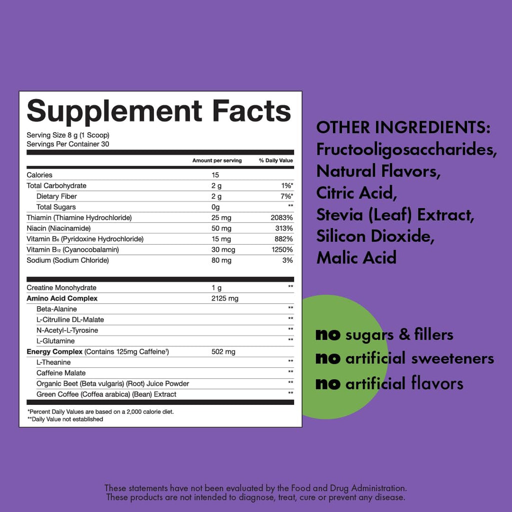 energizing grapefruit pre workout supplement