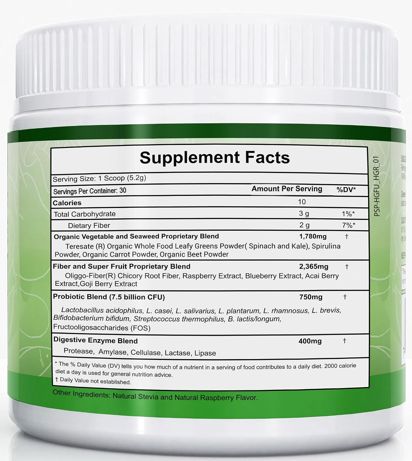 Energizing greens powder for daily wellness