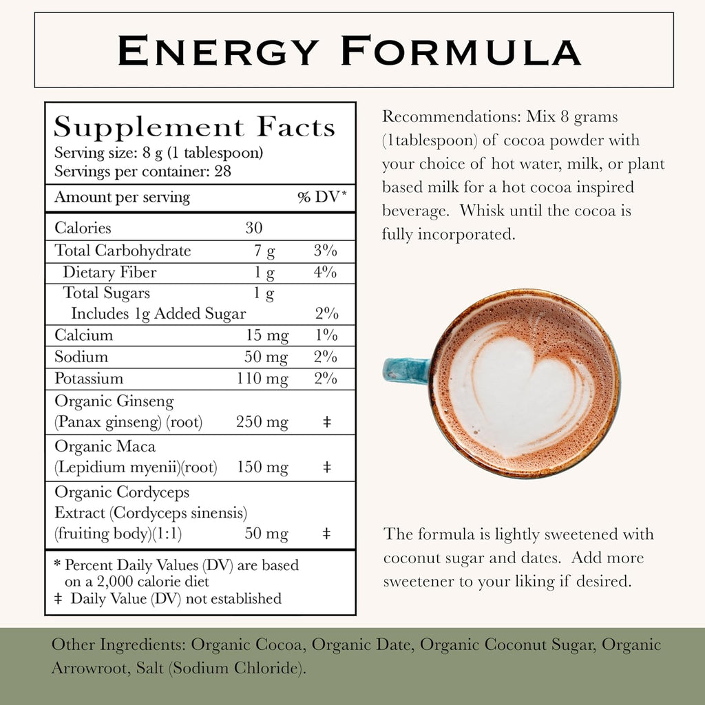 energizing herbal cocoa mix