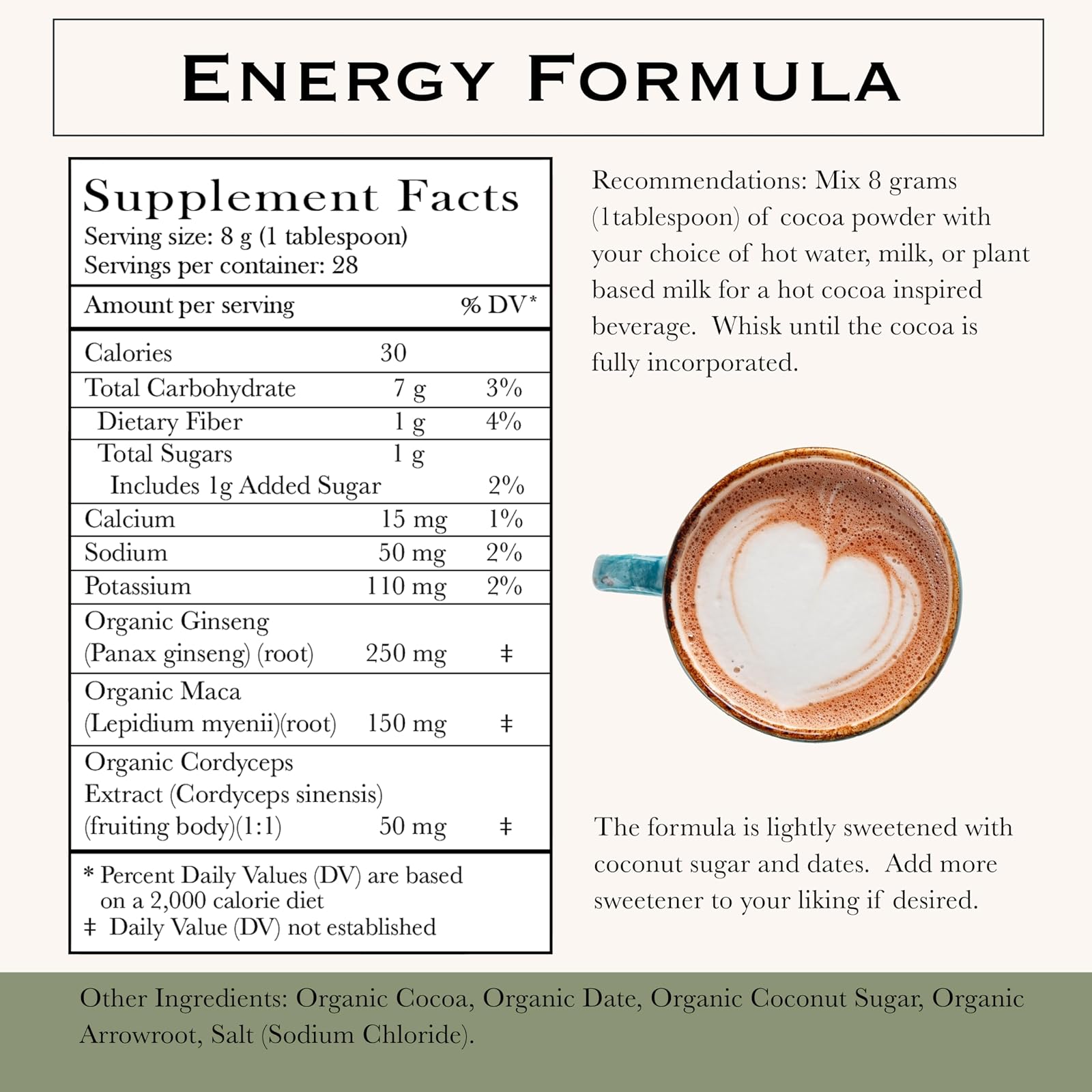 energizing herbal cocoa mix